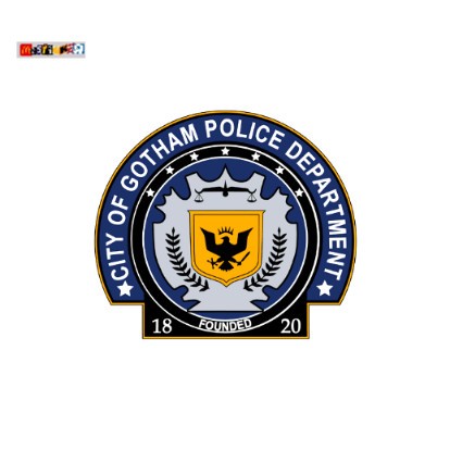 Jual sticker Batman GCPD City of Gotham Police Dept logo stiker kartun ...