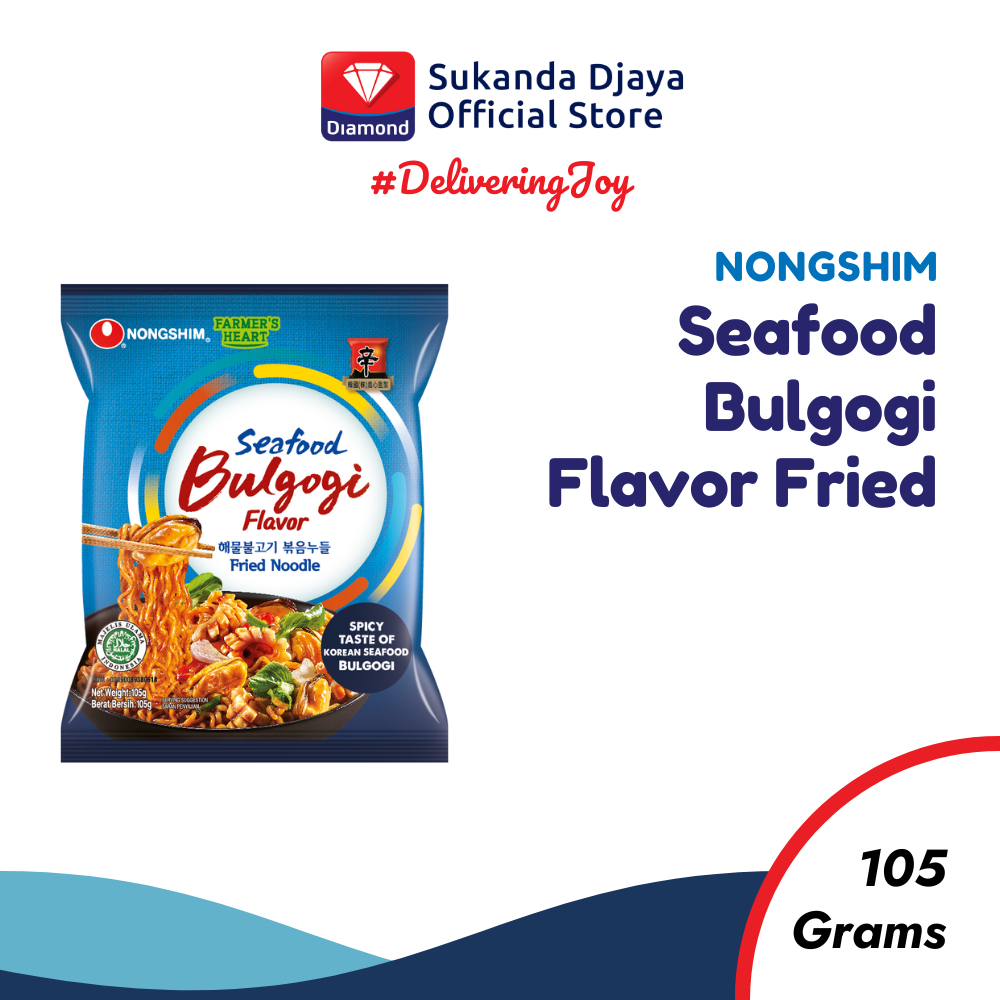 Jual Nongshim Mie Instan Seafood Bulgogi Flavor Fried | Shopee Indonesia