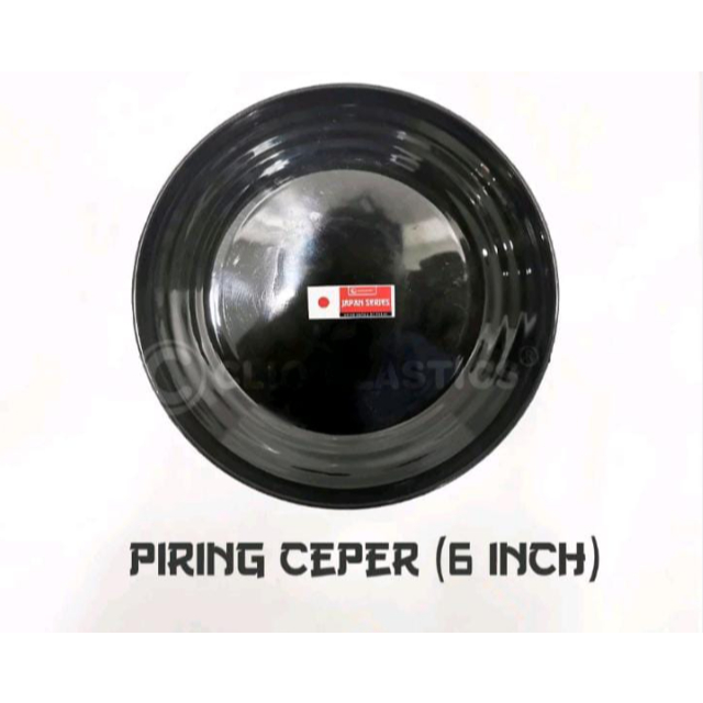 Jual TKKH 3226 PIRING CEPER 6" RAMEN PIRING HITAM BAGUS PIRING ...