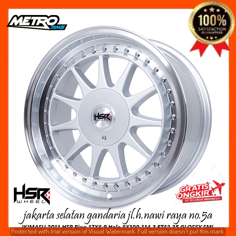 Jual VELG MOBIL RACING VELG MODIFIKASI RING 17 HSR IKIMASU PCD 4X100/114,3 UNTUK ROCKY RAIZE ...