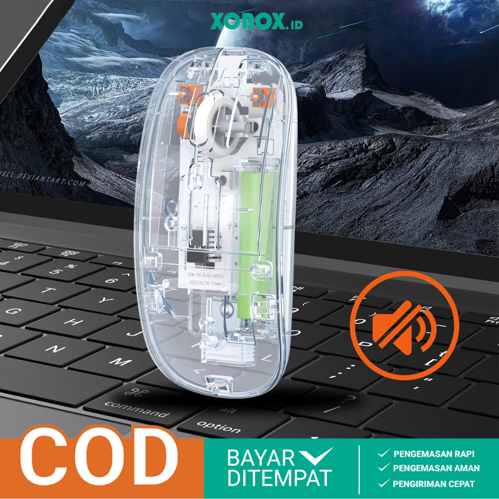 Jual Mouse Wireless Dual Mode WB130 Jertech Mouse Bluetooth PC USB 2 ...