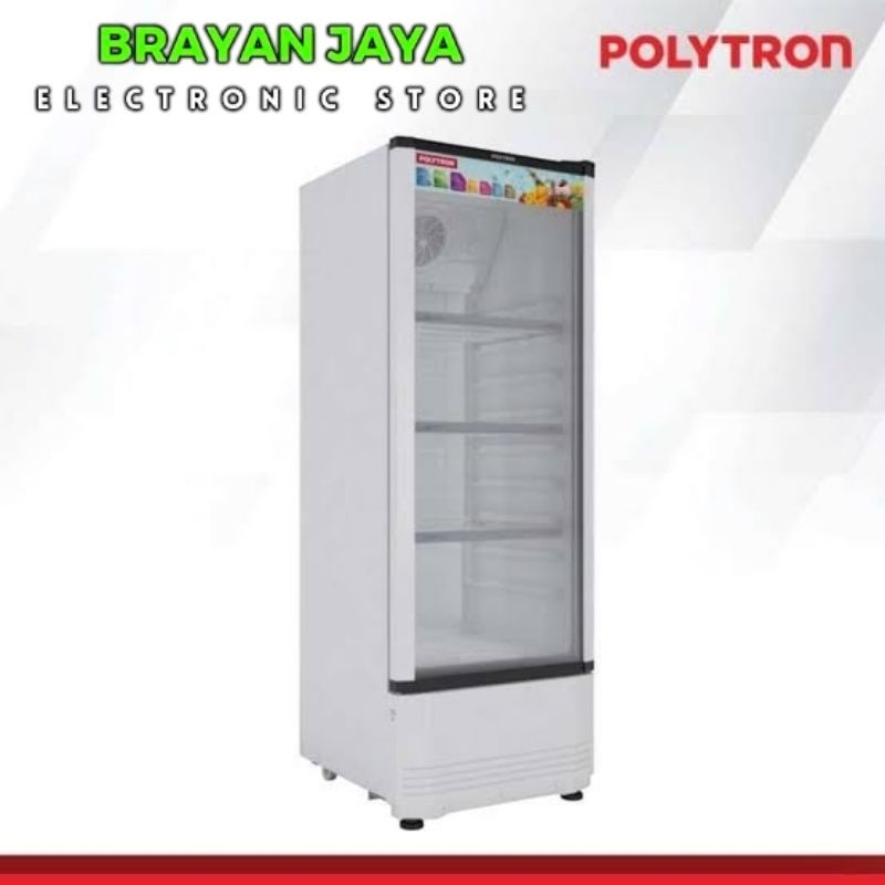 Jual SHOWCASE KACA POLYTRON SCN-180L 3 RAK KAPASITAS 180 LITER ...