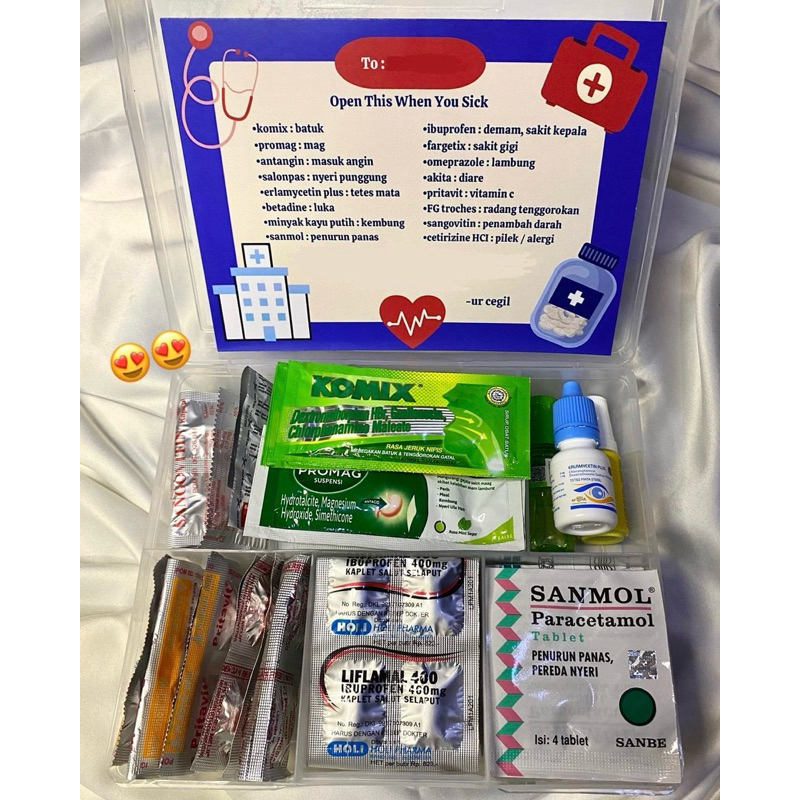 Jual Apotek Mini Gift | Mini Apotek | Hampers Vitamin Buat Pacar | Obat ...