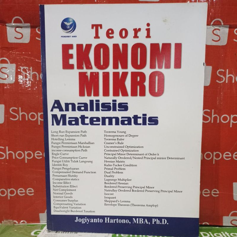 Jual Teori ekonomi mikro analisis matematis | Shopee Indonesia