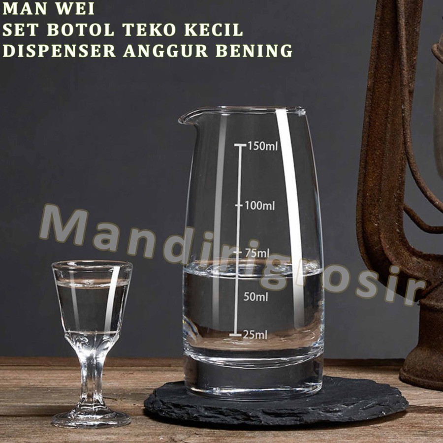 Jual Dispenser Anggur Tanpa pegangan * Man Wei * Set Botol Teko Kecil ...