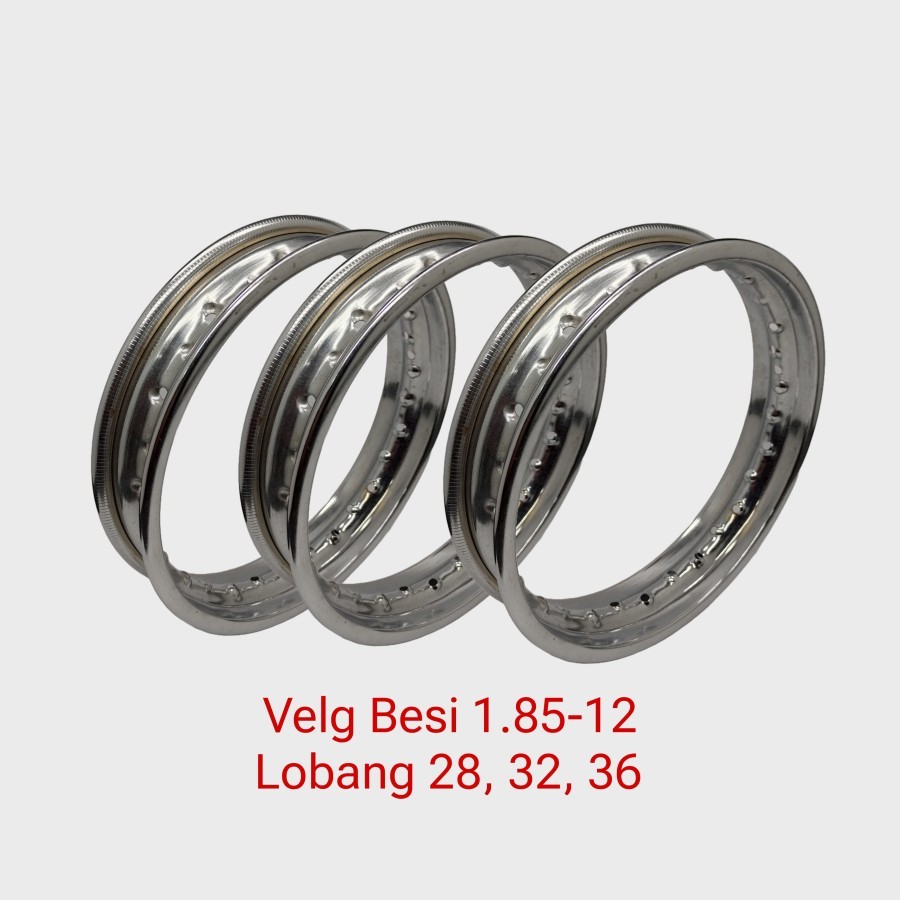 Jual Velg STD Besi 1.85 - 12 inch Lobang 28 - 32 - 36 Minimoto - Mini ...
