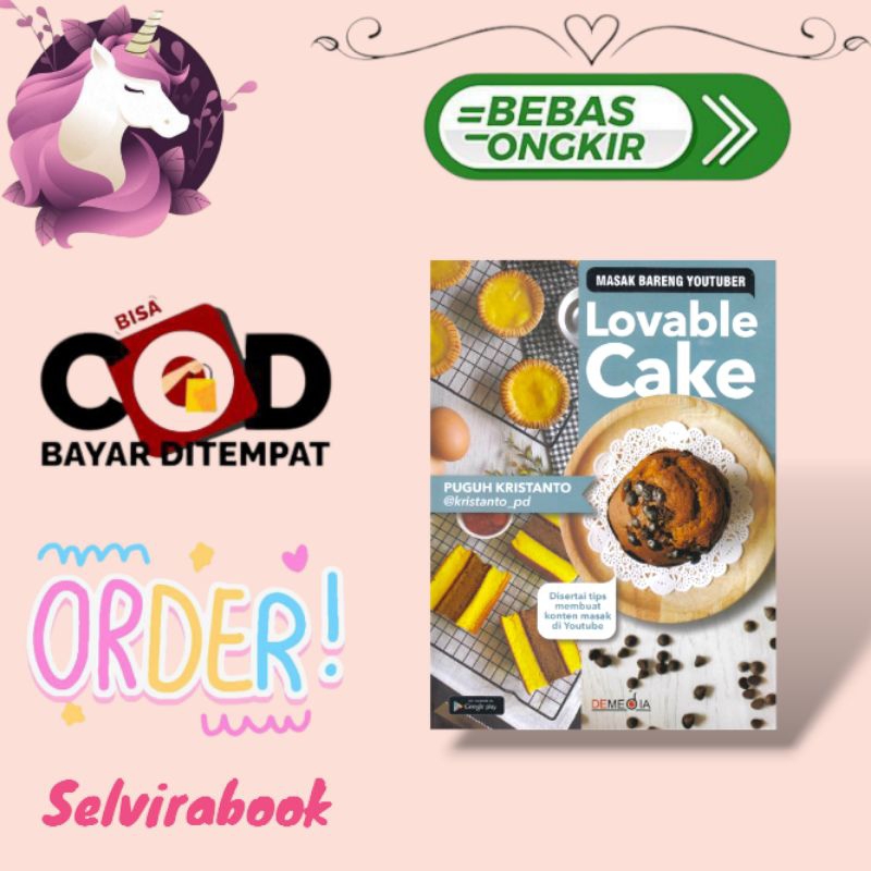 Jual Buku Masakan Lovable Cake By Puguh Kristanto | Shopee Indonesia