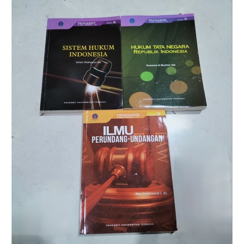 Jual [ORIGINAL] BUKU HUKUM / BUKU UT UNIVERSITAS TERBUKA / HUKUM TATA NEGARA / SISTEM HUKUM ...