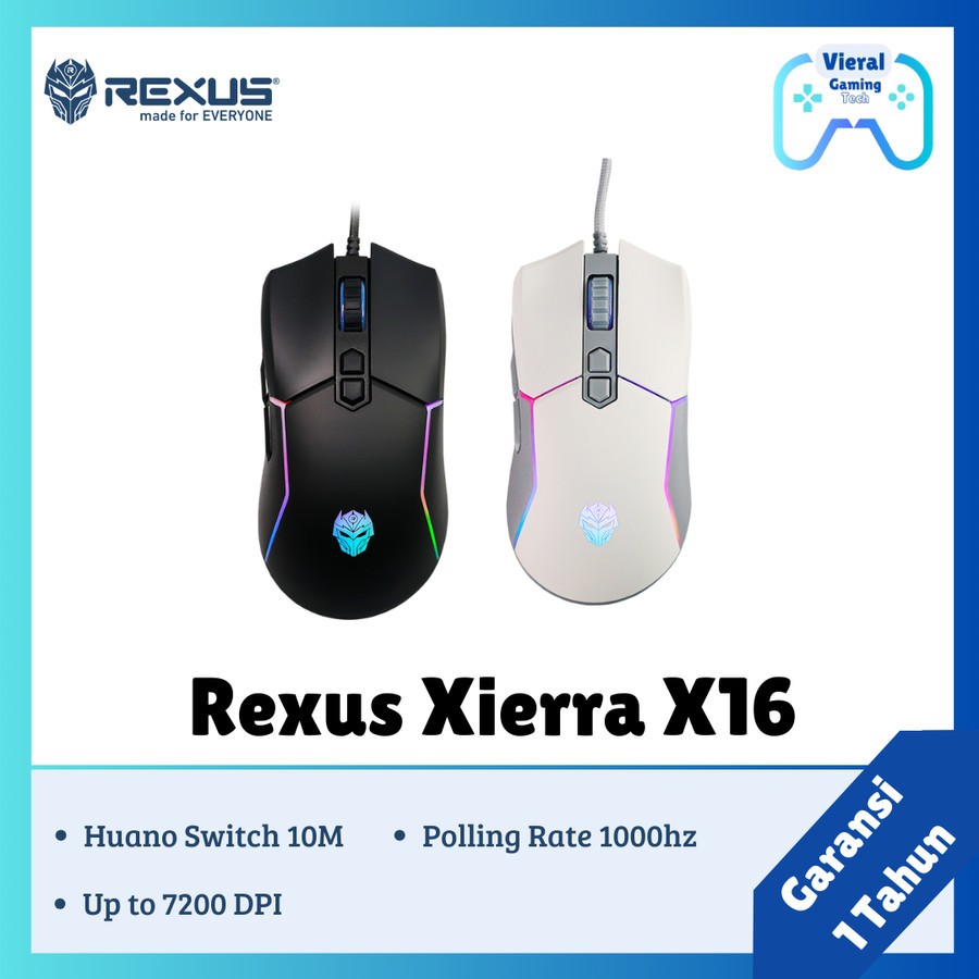 Jual Rexus Mouse Gaming Xierra X16 | Shopee Indonesia