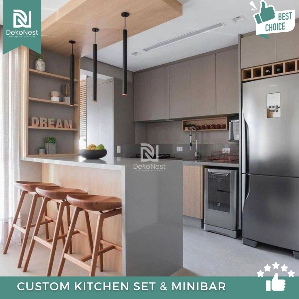 Jual Dekonest Kitchen Set dan Minibar Custom Minimalis untuk Dapur ...