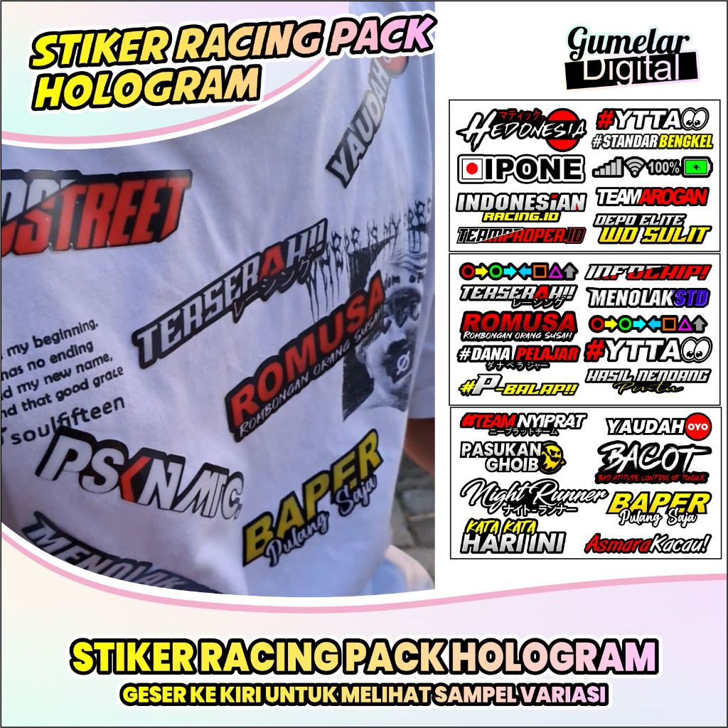 Jual STIKER PRINT CUT STIKER MOTOR STIKER RACING MOTOR STANDAR KONTEN ...