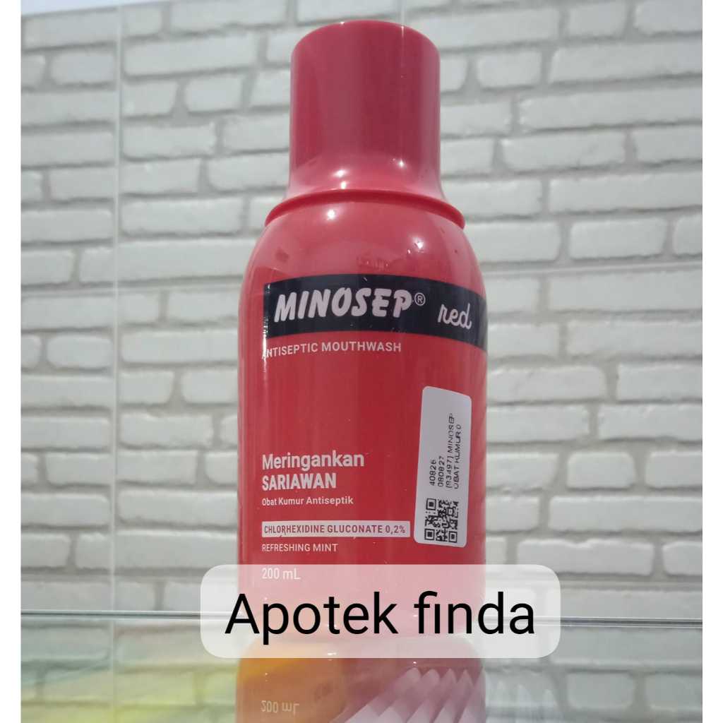 Jual Minosep Red Obat Kumur 0.2% 200 ml (Merah) | Shopee Indonesia