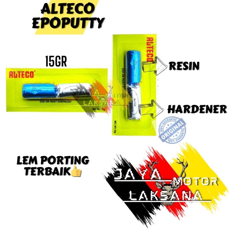 Jual ALTECO EPOPUTTY EPO PUTTY LEM PORTING EPOXY ORIGINAL UKURAN 15 GRAM DAN 30 GRAM | Shopee ...