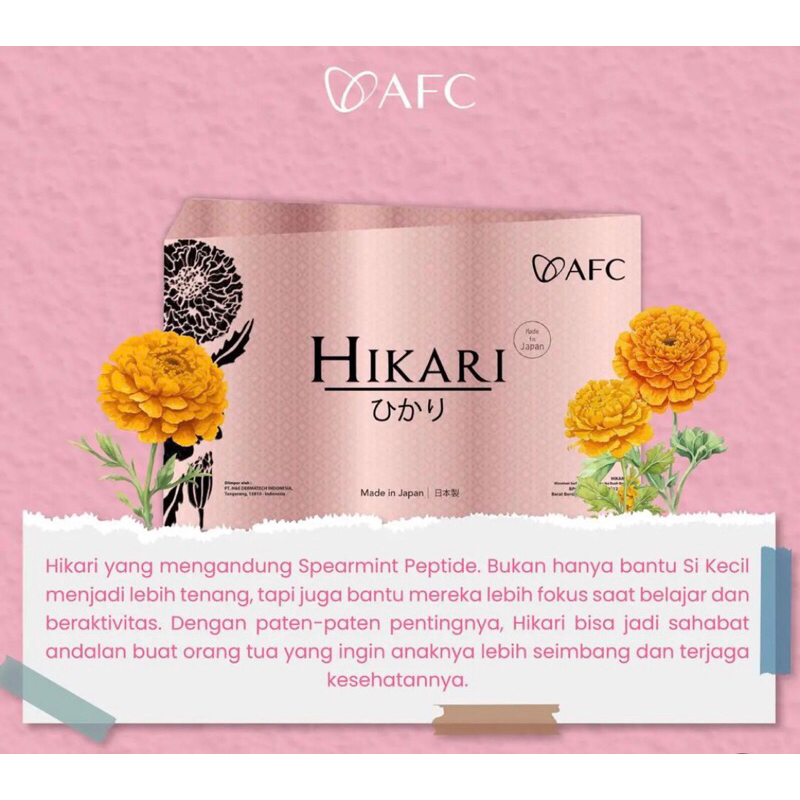 Jual [ORI] Hikari Vitamin Mata & Otak Made in Japan Superfood Original AFC | Shopee Indonesia