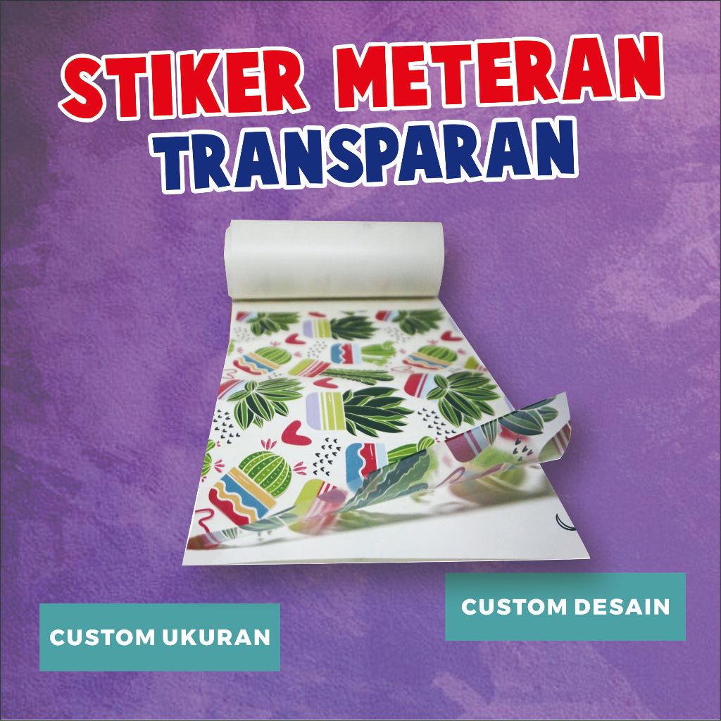 Jual CETAK STICKER METERAN TRANSPARAN | Shopee Indonesia