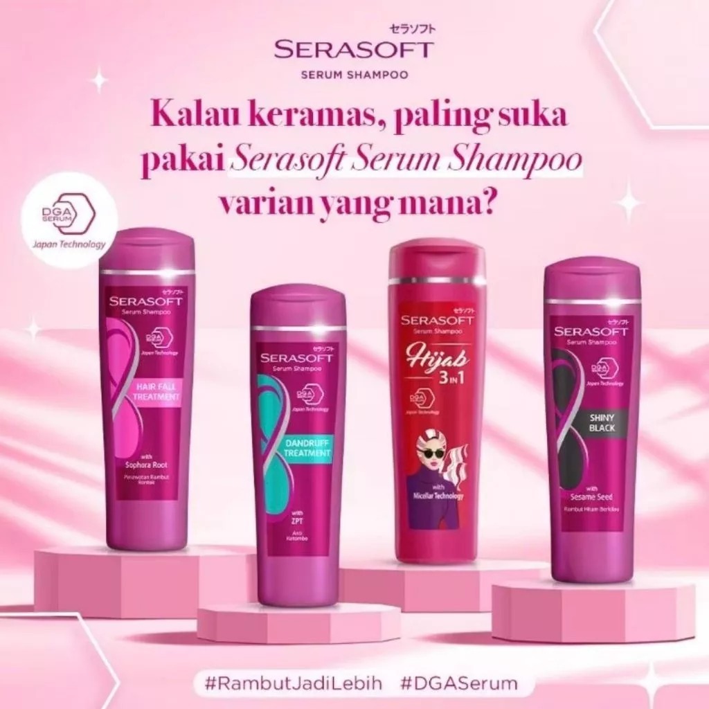 Jual Shampoo Serasoft Hair fall /Rambut rontok Dan Dandruff anti ...