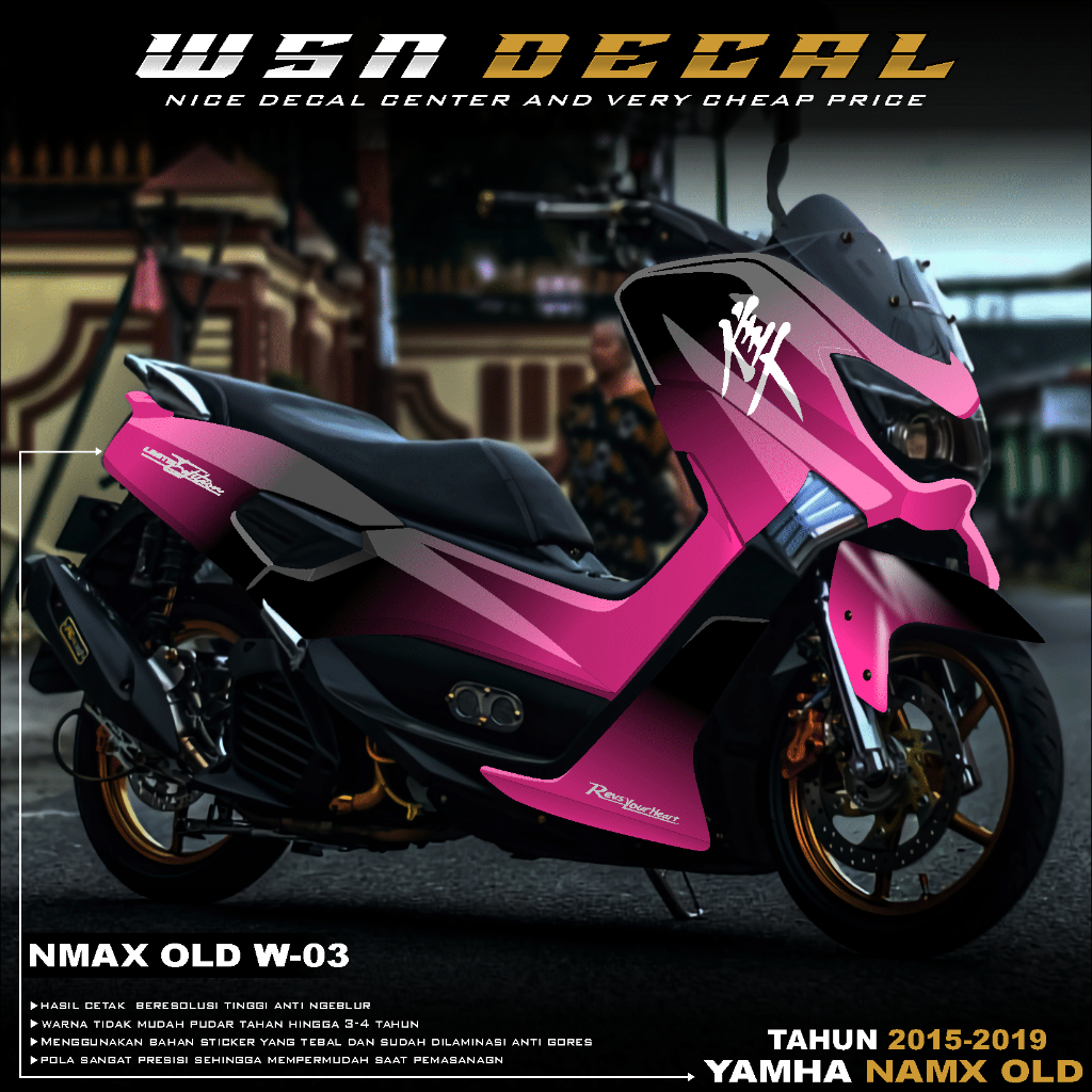 Jual (PROMO) Decal Sticker Full Body Nmax old Lama 2015 2016 2017 2018 ...