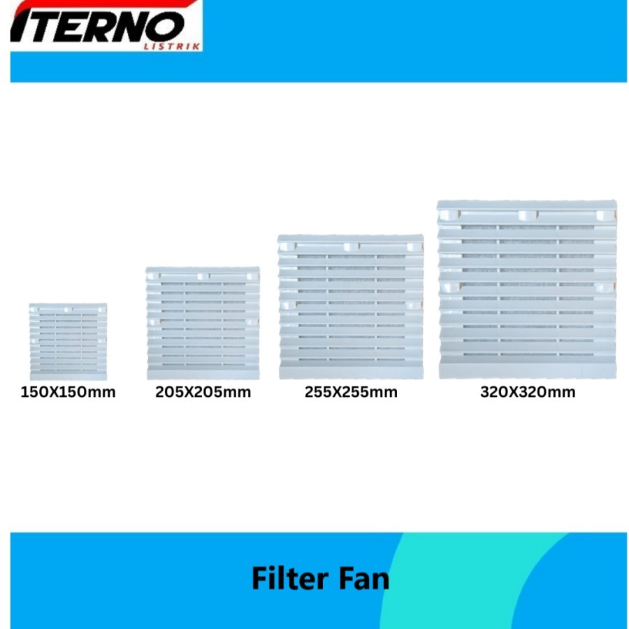Jual Filter Fan 148X148 204X204 255X255 320X320mm Plastik untuk Cooling ...