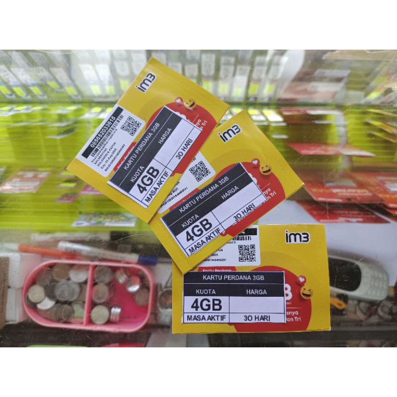 Jual PERDANA Im3 4GB Segel | Shopee Indonesia