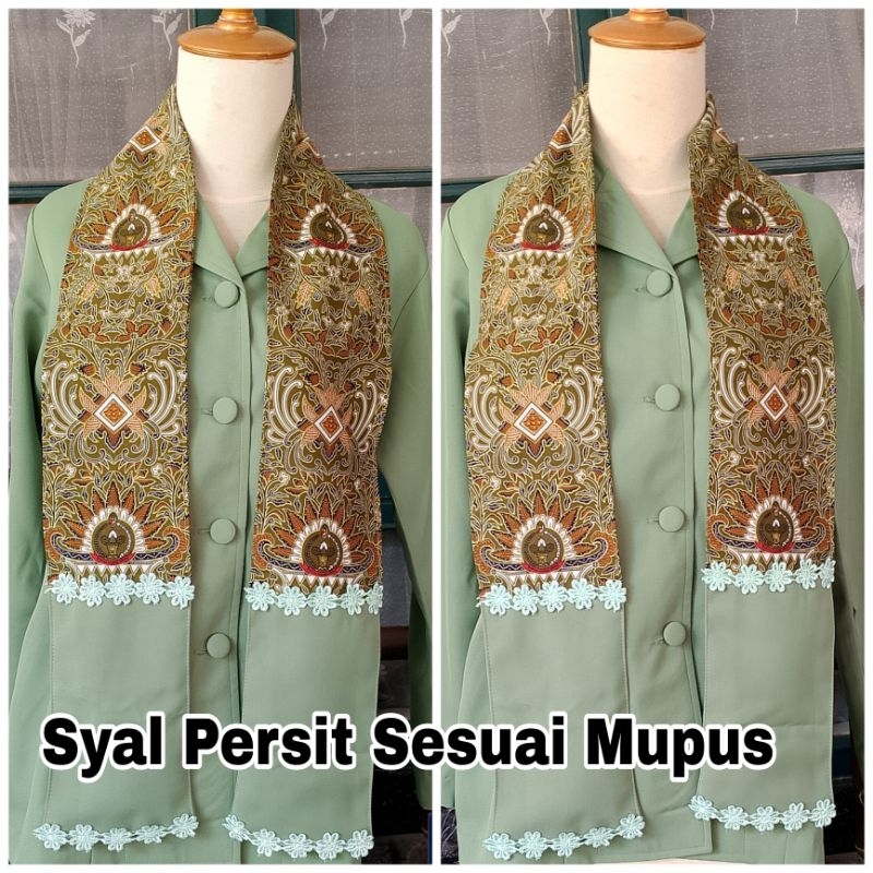 Jual Syal Persit Tebal Sesuai Mupus, Batik Asli Persit bukan Printing ...