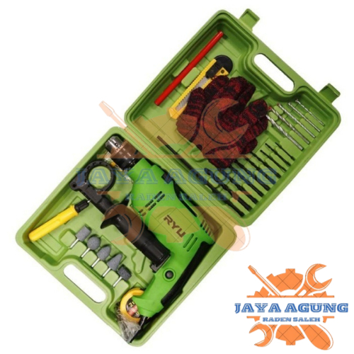 Jual RYU Mesin Bor Set Listrik/Impact Drill Set 13mm 27 Pcs RID 13-1REB ...