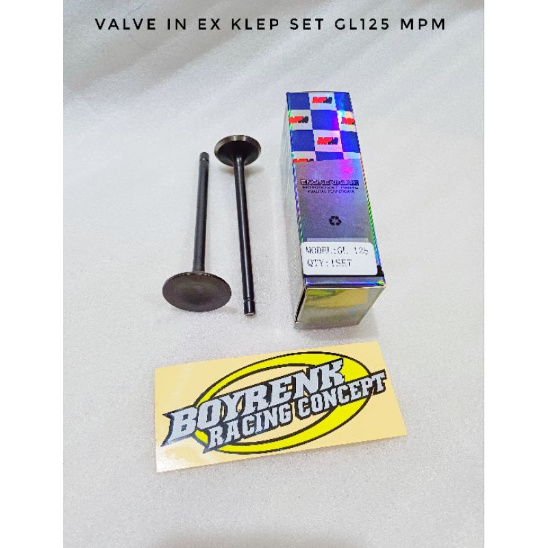 Jual KLEP SET VALVE SET IN EX GL 125 MPM-BOYRENK | Shopee Indonesia