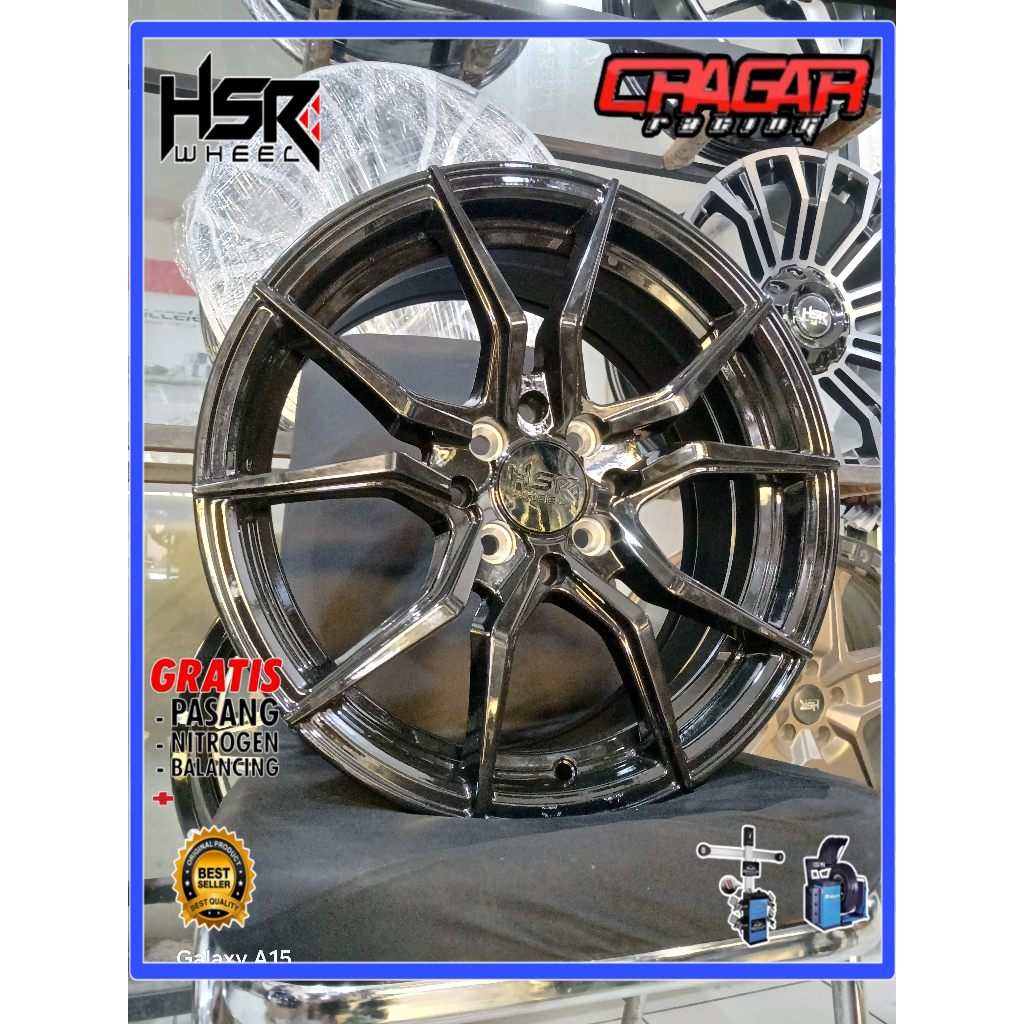Jual Velg Racing HSR VITAL R16 Lubang 4 Cocok Buat Jazz Yaris Brio ...