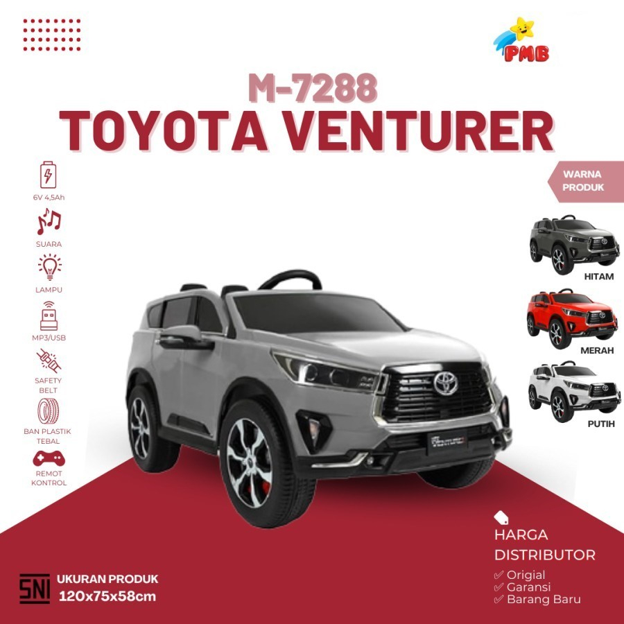 Jual MOBIL AKI MAINAN ANAK TOYOTA INNOVA VENTURER PMB M-7288 ORIGINAL ...