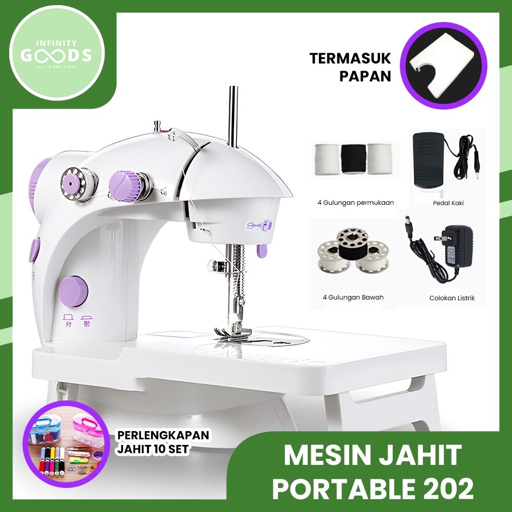 Jual INF Mesin Jahit Portable Praktis Simple Menjahit Baju Kain ...