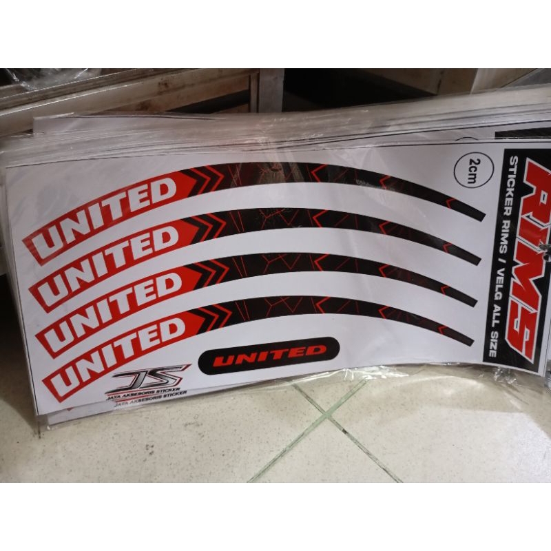 Jual stiker sepeda variasi tulisan (United) | Shopee Indonesia