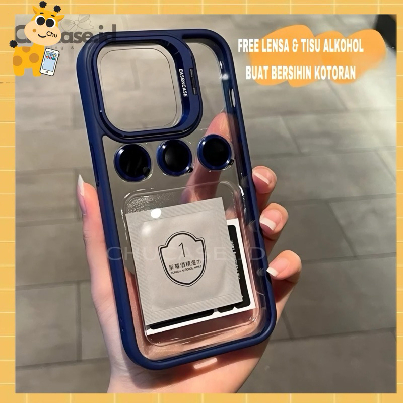 Jual Case 3in1 Eason Hybrid Stand Hybrid Lensa Cover IP 11 Pro | 11 | 11 Pro Max | 12/ 12 Pro ...