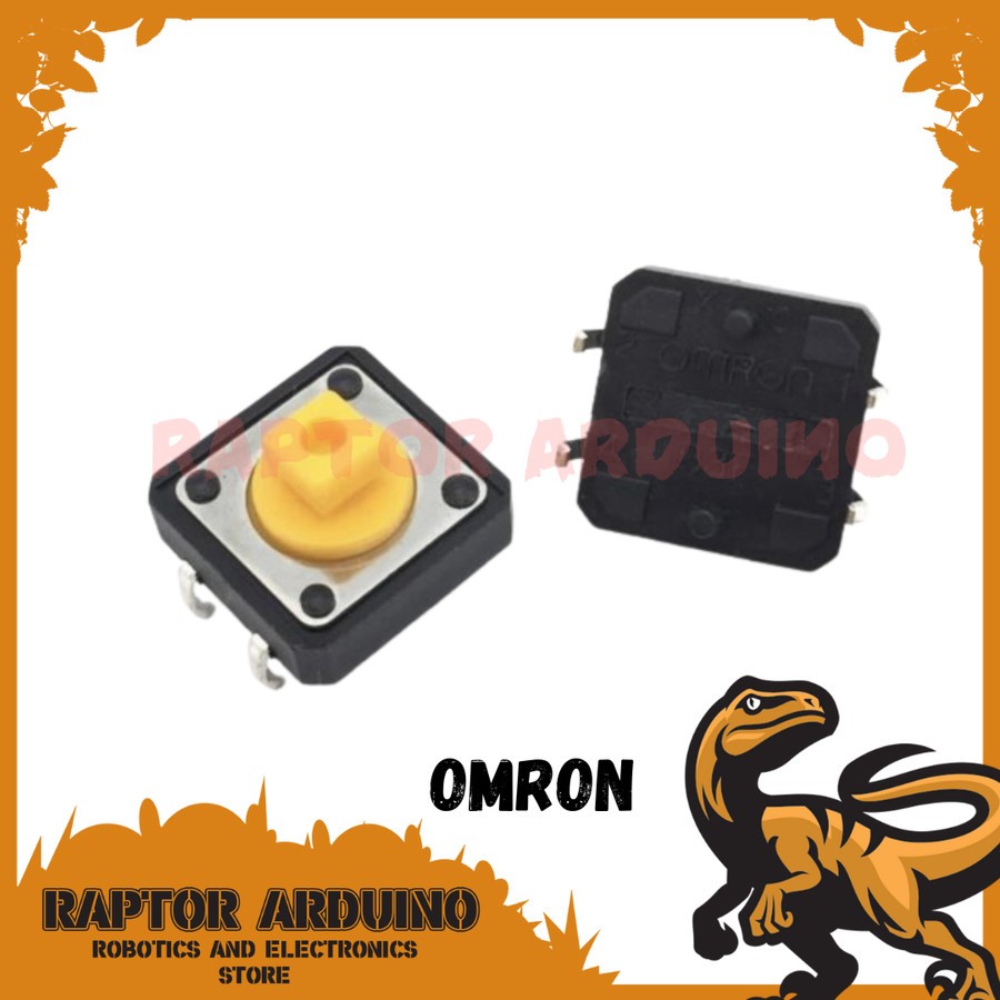 Jual B3F-4055 12x12x7.3mm 4p 4pin 4 p pin OMRON push button micro ...