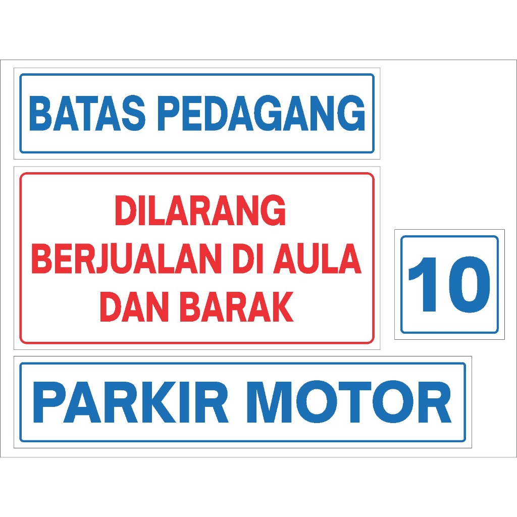Jual Akrilik papan nama papan parkir, akrili rambu rambu, akrilik papan ...
