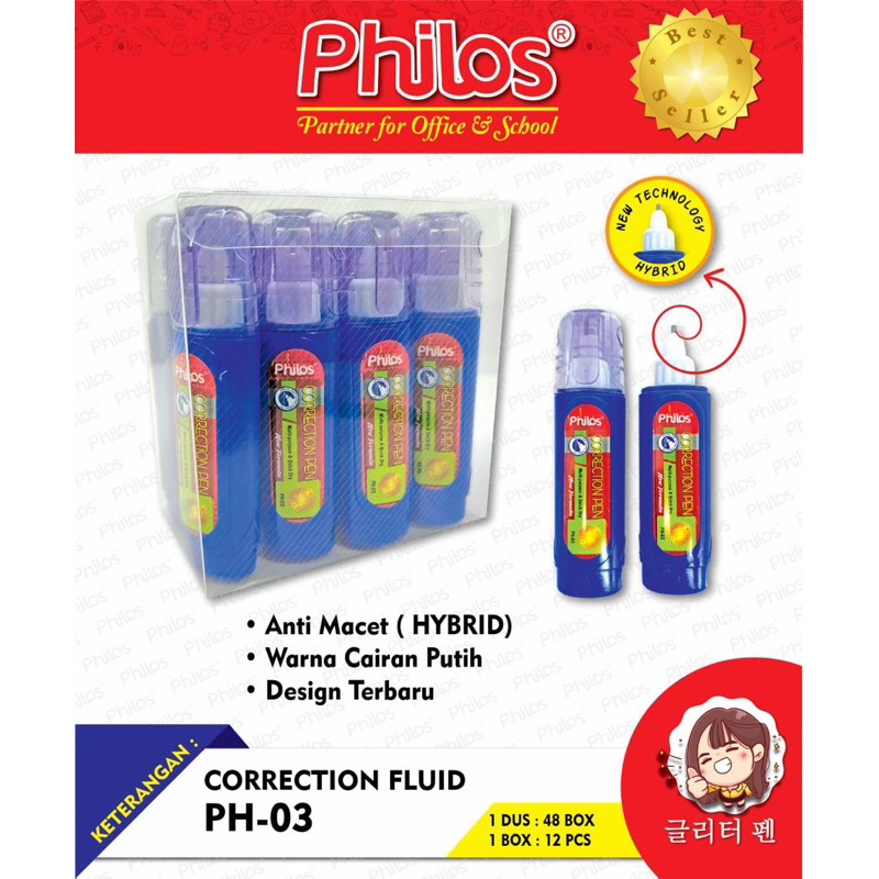 Jual Tip ex kepala besi kualitas bagus merek PHILOS harga per PCS ...