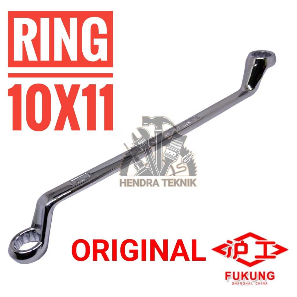 Jual ORIGINAL KUNCI RING 10x11 FUKUNG KUNCI TUTUP 10mm x 11mm KUNCI ...