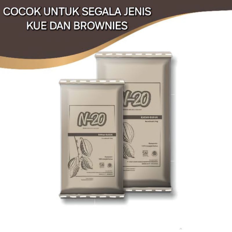 Jual coklat bubuk cocoa powder n20 parrot repack 1kg | Shopee Indonesia