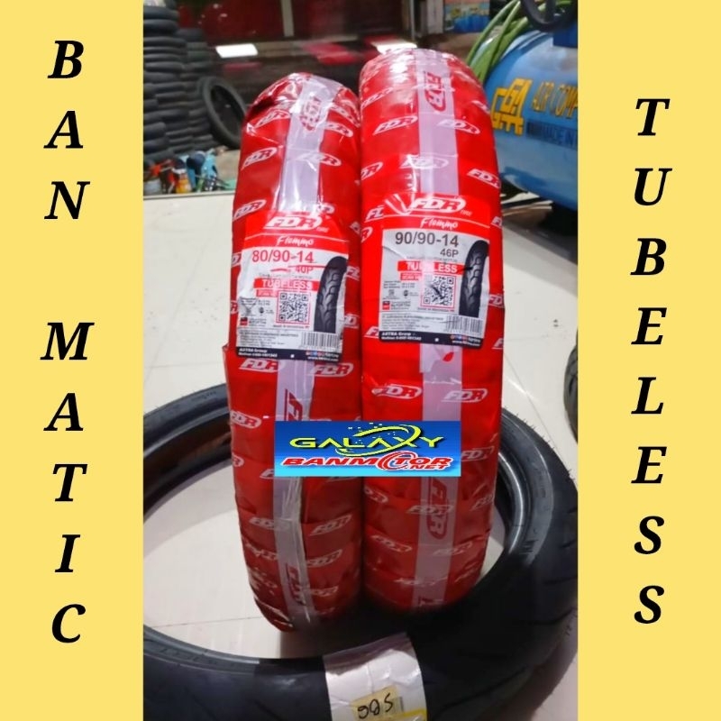 Jual pilih salah satu ukuran ban metic fdr flemmo tubeles 80/90-14 ban ...