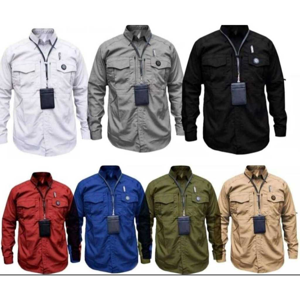 Jual kemeja workshirt pria Kemeja Tactical M-TAC Outdoor Kemeja Kerja ...
