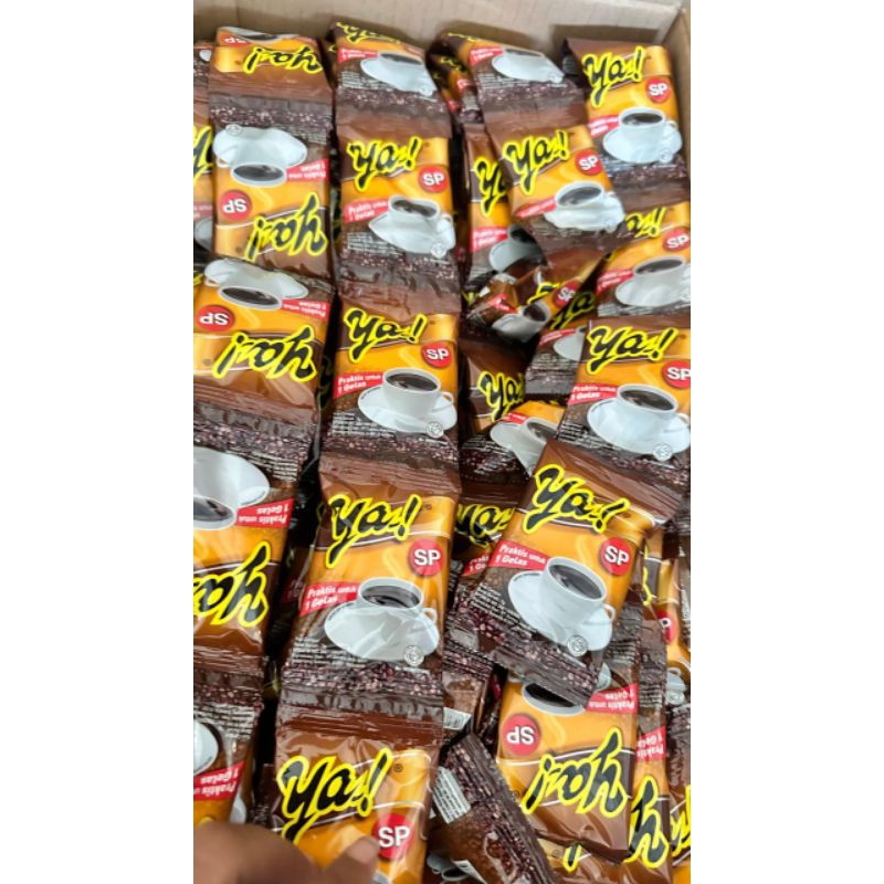 Jual Kopi YA kopi hitam 6gr 1renteng isi 10sachet (kopi hitam tanpa ...
