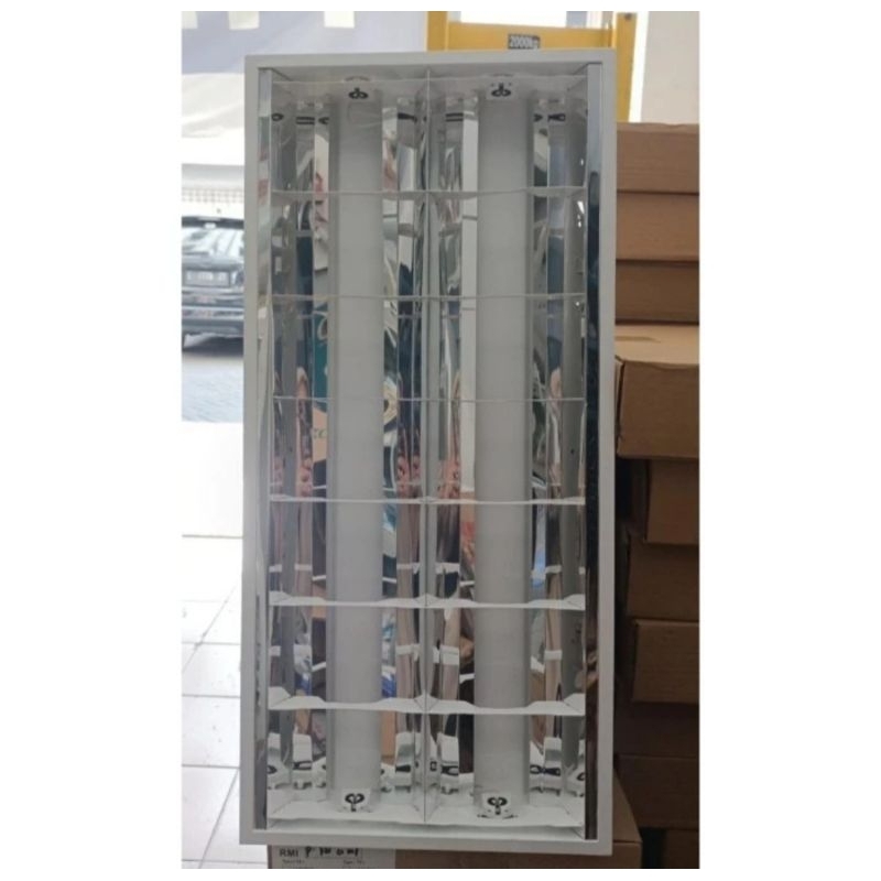 Jual Kap Lampu RMI 2x8 W / 2x18 Armature Panjang 60centi KAP Saja ...