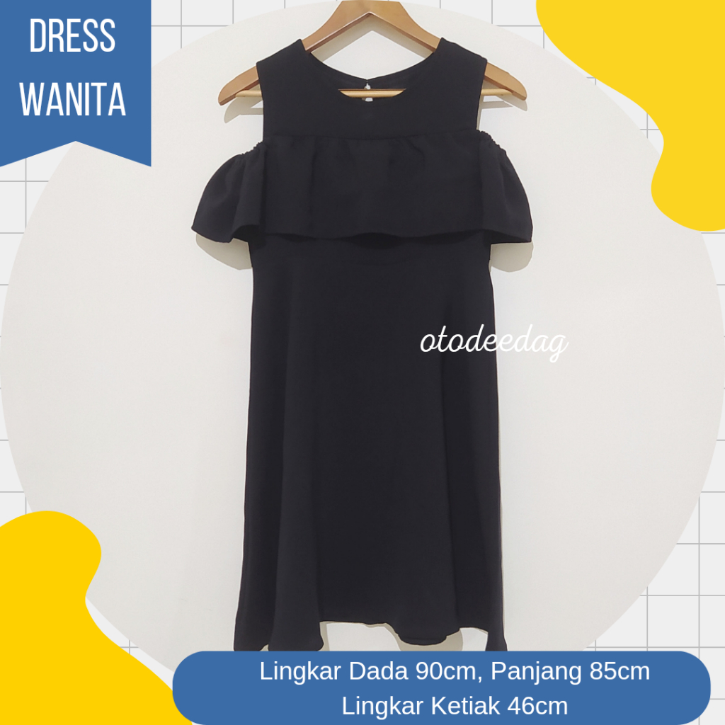 Jual Baju Gaun Kondangan Pesta Mini Party Dress Kasual All Size Wanita ...