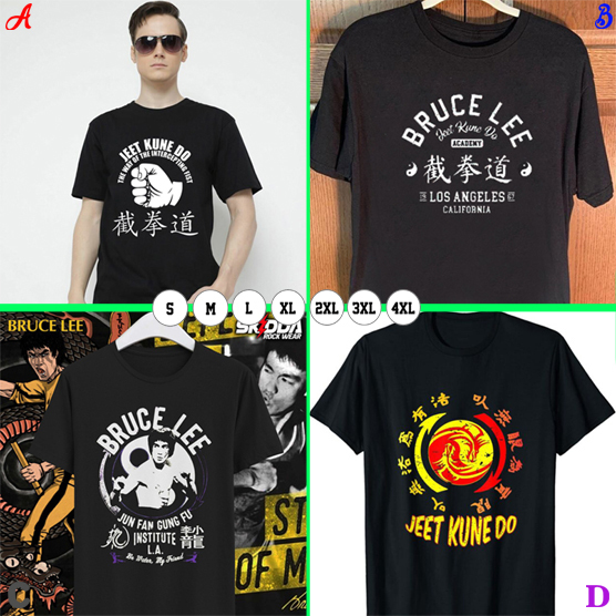 Jual Kaos Bruce Lee Jeet Kune Do Tshirt Bahan 100% Cotton | Casual T ...