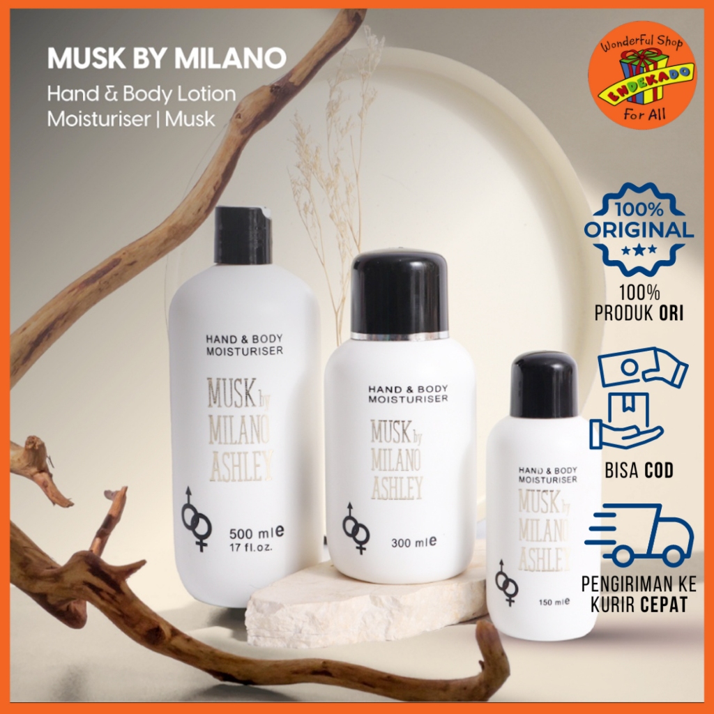 Jual MUSK BY MILANO ALYSSA ASHLEY Hand & Body Lotion Moisturiser 500 ml ...