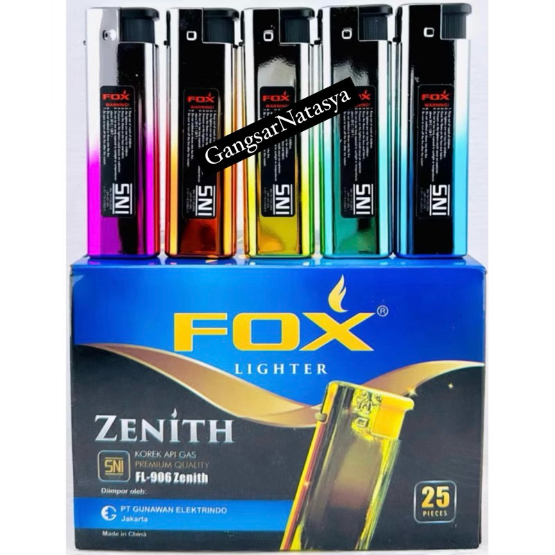 Jual Korek Bara Fox Zenith dilapisi besi isi 25 pcs | Shopee Indonesia