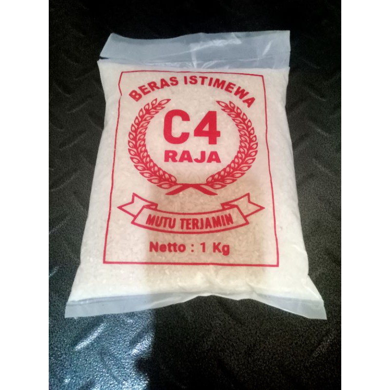 Jual beras C4 RAJA kemasan 1 kg | Shopee Indonesia