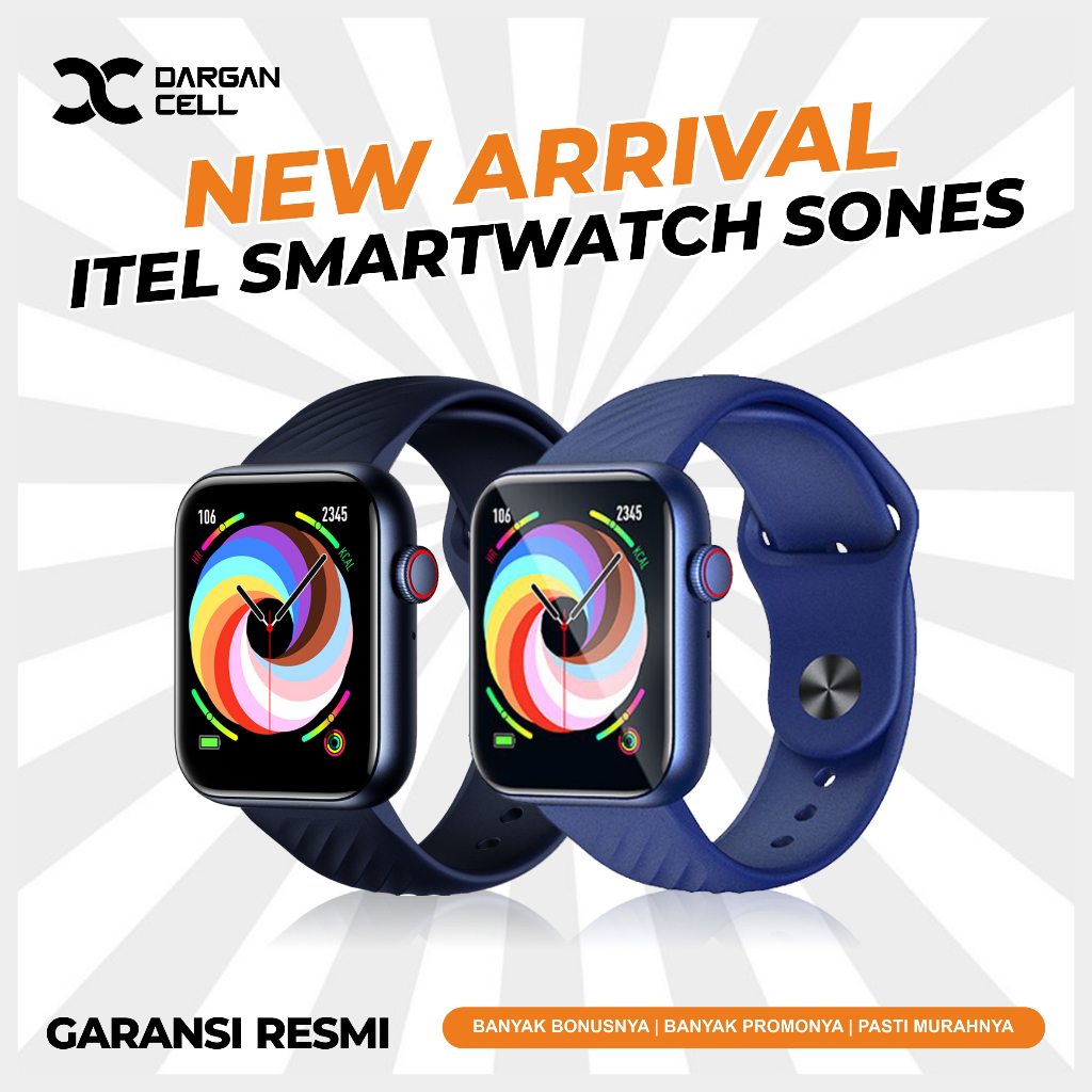 Jual ITEL SMARTWATCH SONES NATIVE STORM BLACK | PANGGILAN BLUETOOTH ...