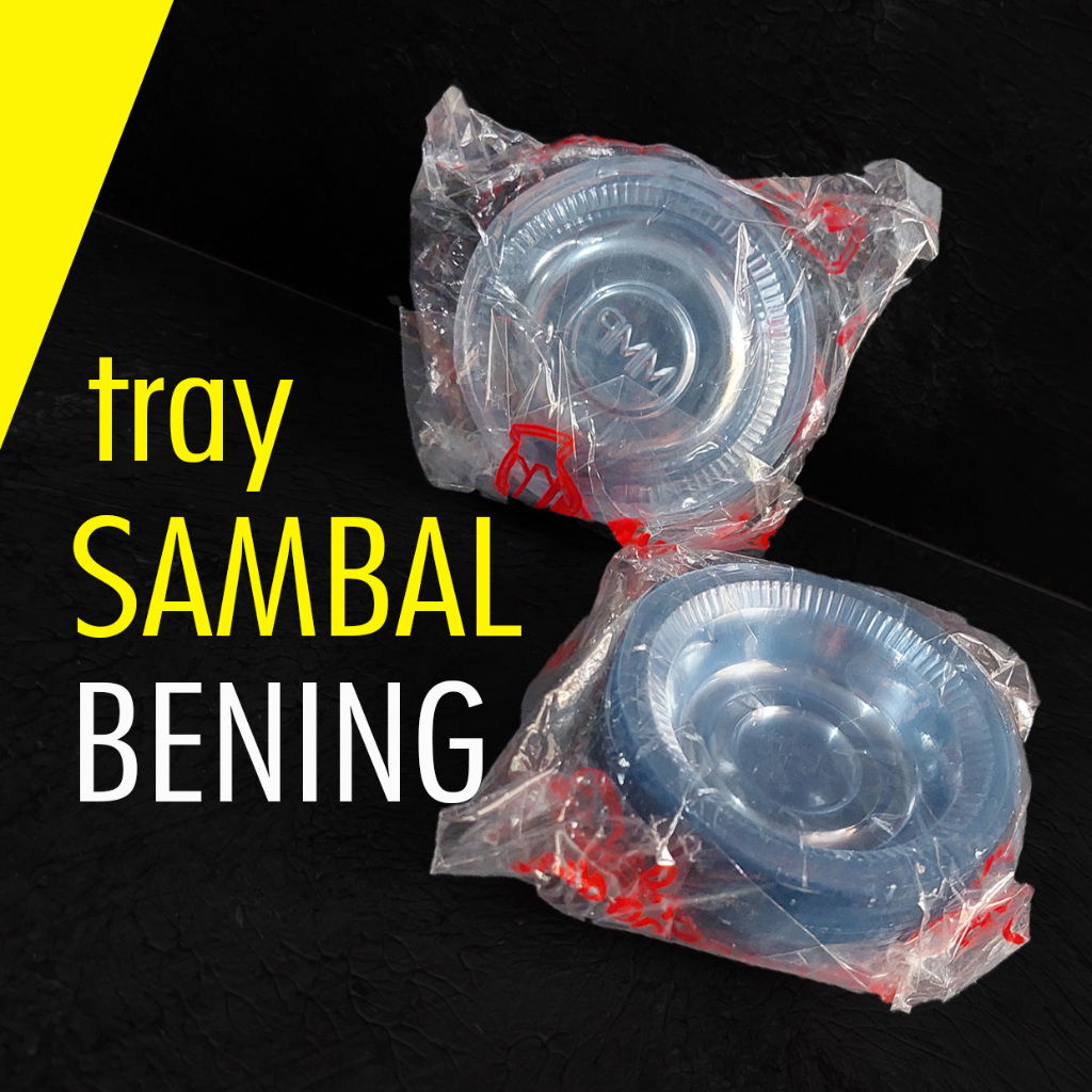 Jual PLASTIK TEMPAT SAMBAL BENING KECIL ( TRAY SAMBAL ) mantap | Shopee ...