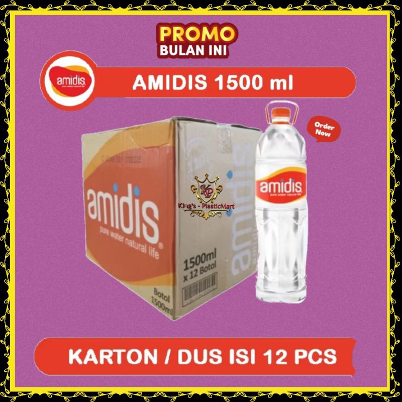 Jual Air Minum Amidis 1500 Ml ( Isi 12 Pcs / Dus) | Shopee Indonesia