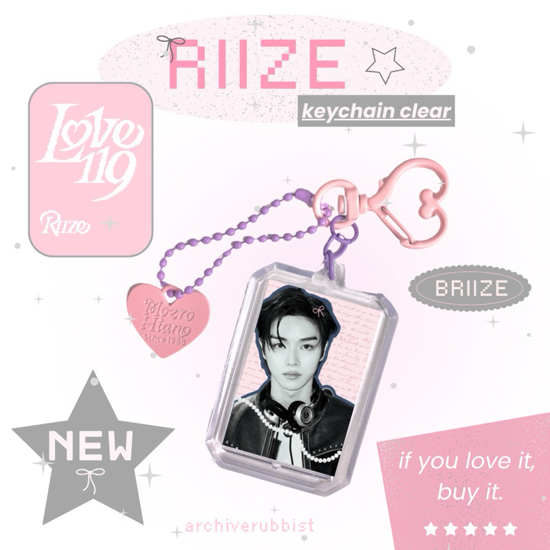 Jual [READY STOCK] KEYCHAIN CLEAR RIIZE | KEYCHAIN KPOP | GANTUNGAN TAS ...