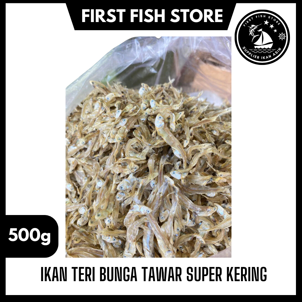 Jual Ikan Teri Bunga Tawar 500 Gram - Renyah & Berkualitas | Shopee ...